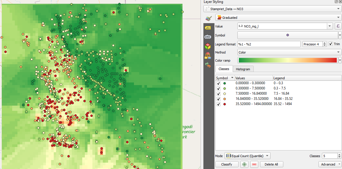 Tutorial: Create a groundwater quality map from borehole data | OCWGIS